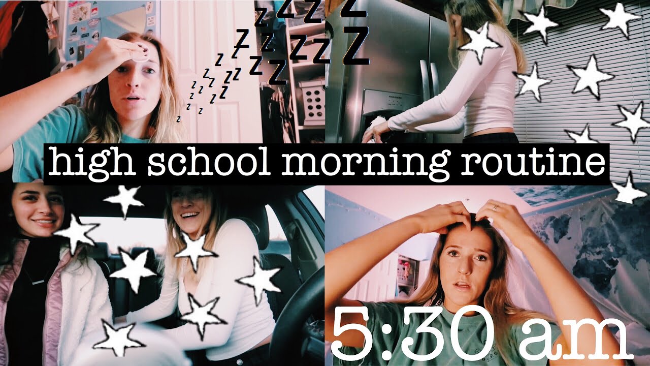 my REAL high school morning routine 2019 (senior year) - YouTube