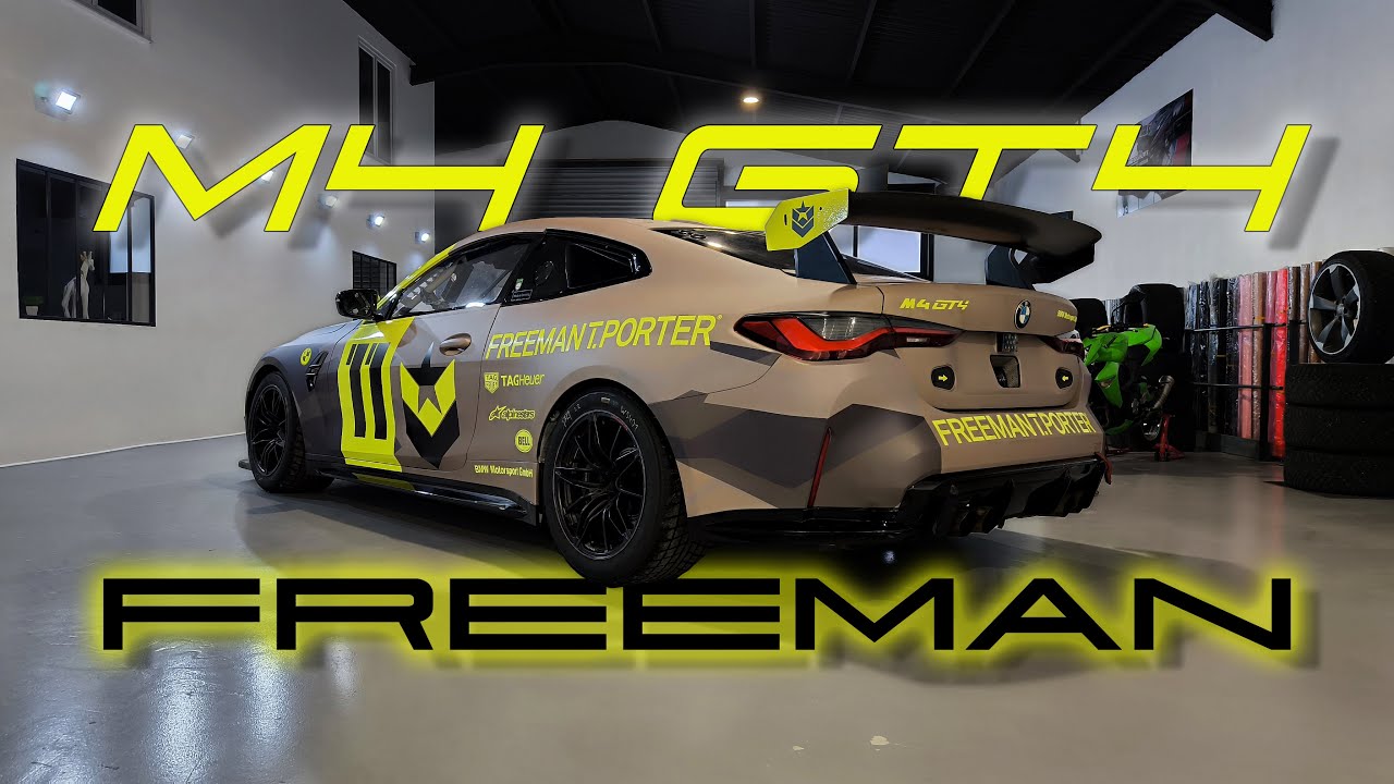 PROJET 💛🤎 - M4 GT4 FREEMAN // Un total covering imprimé sur mesure pour cette pistarde furieuse ...