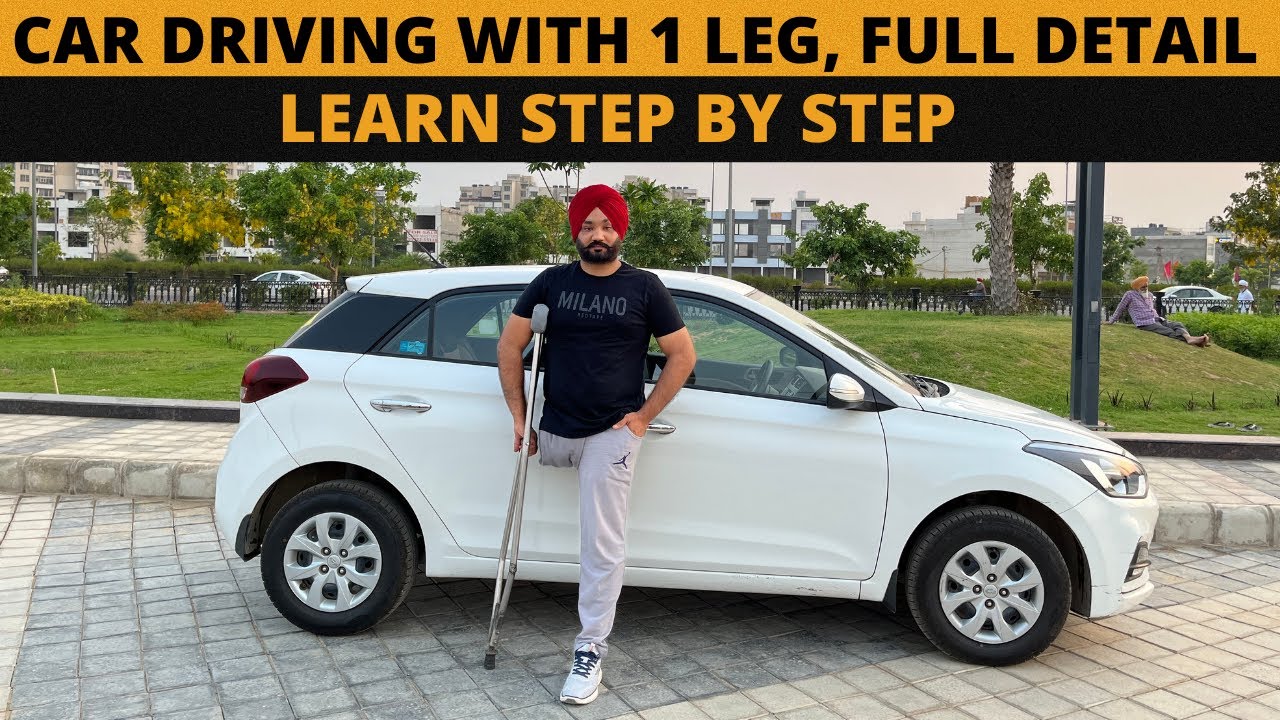 HOW TO DRIVE CAR WITH 1 LEG | HANDICAP DRIVER |PUNJABI VLOG | COUPLE ...