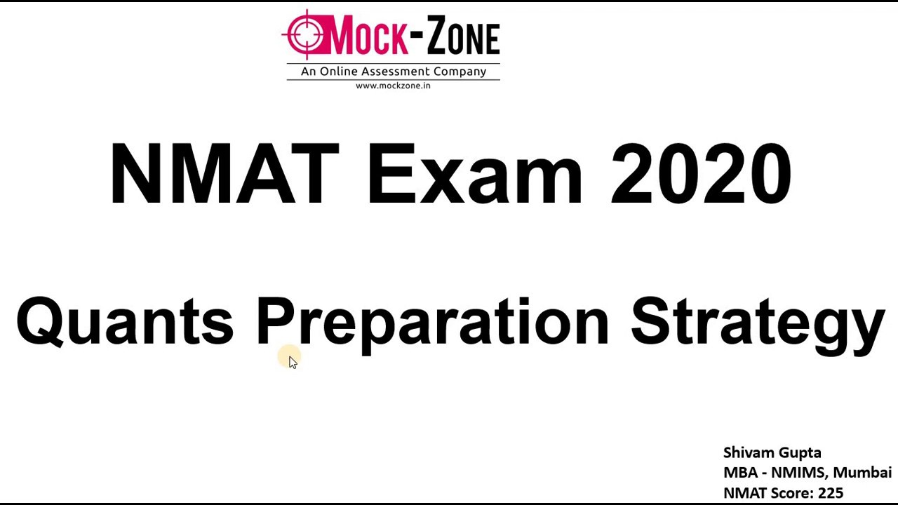 Quants Section Preparation Strategy for NMAT Exam || Must Watch - YouTube