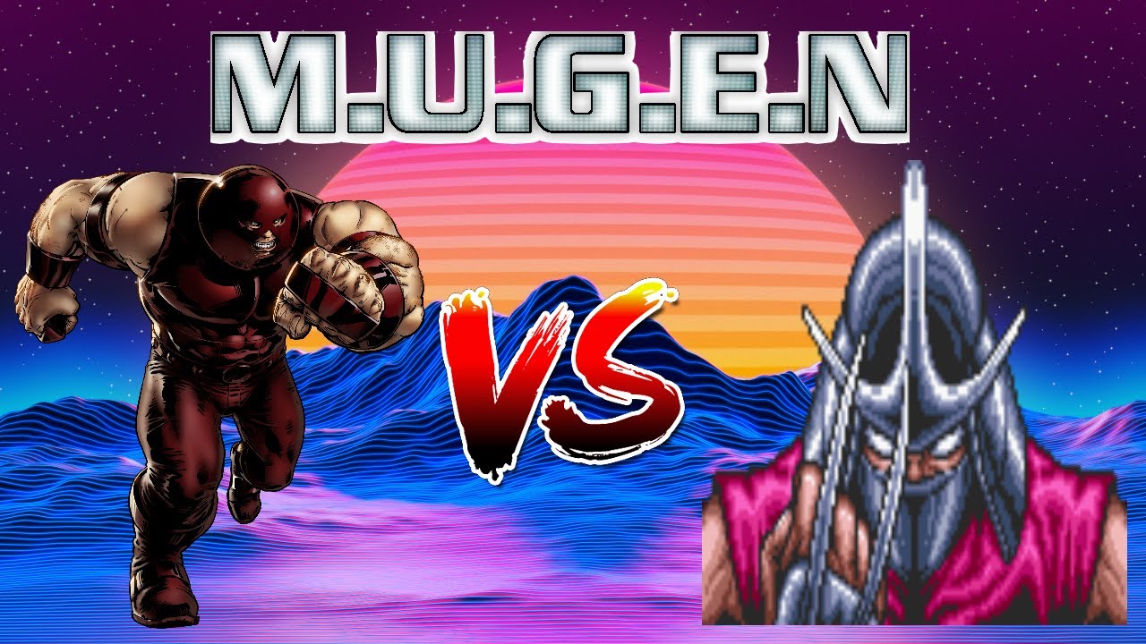 MBTG MUGEN: Juggernaut (me) vs. Cyber Shredder (DarkmasterS) - YouTube
