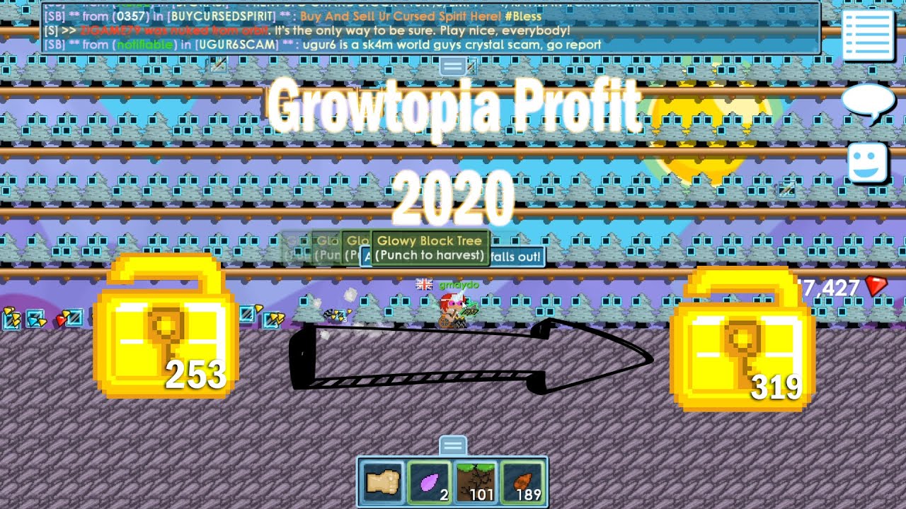 Growtopia Profit 2020 mass glowy block | Growtopia Indonesia | - YouTube
