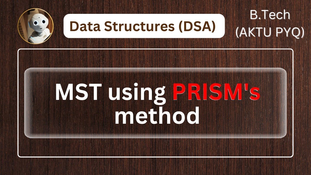 #21. MST using PRISMS METHOD(AKTU question) //@brevilearning - YouTube