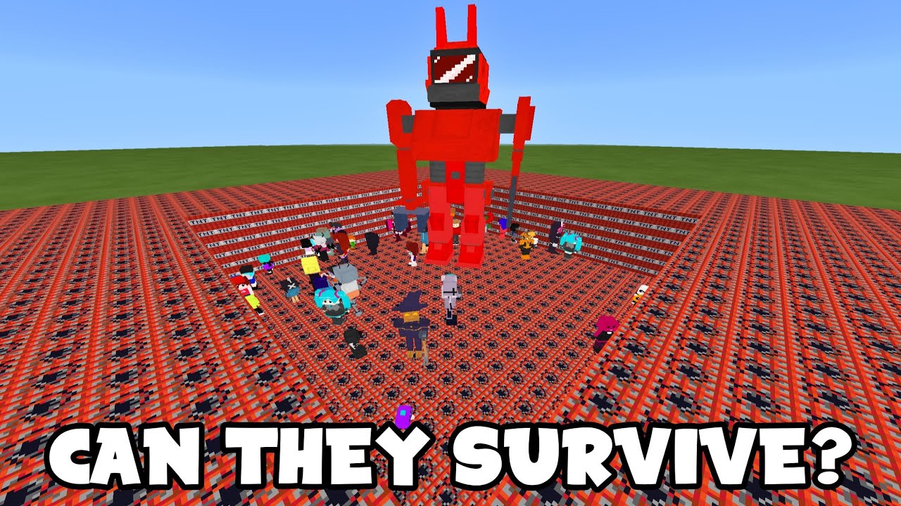 FNF characters vs. TNT - YouTube