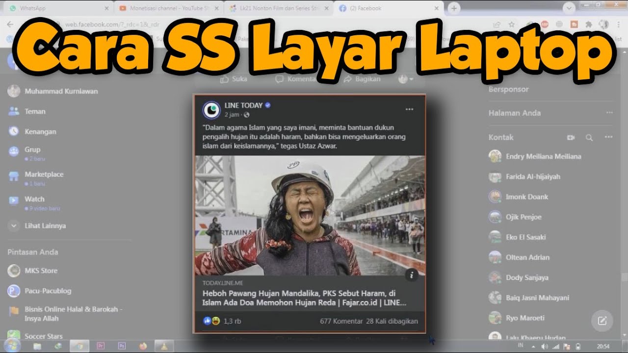 Cara Screenshot Layar Komputer atau Laptop | Cara Tangkap Layar Laptop ...
