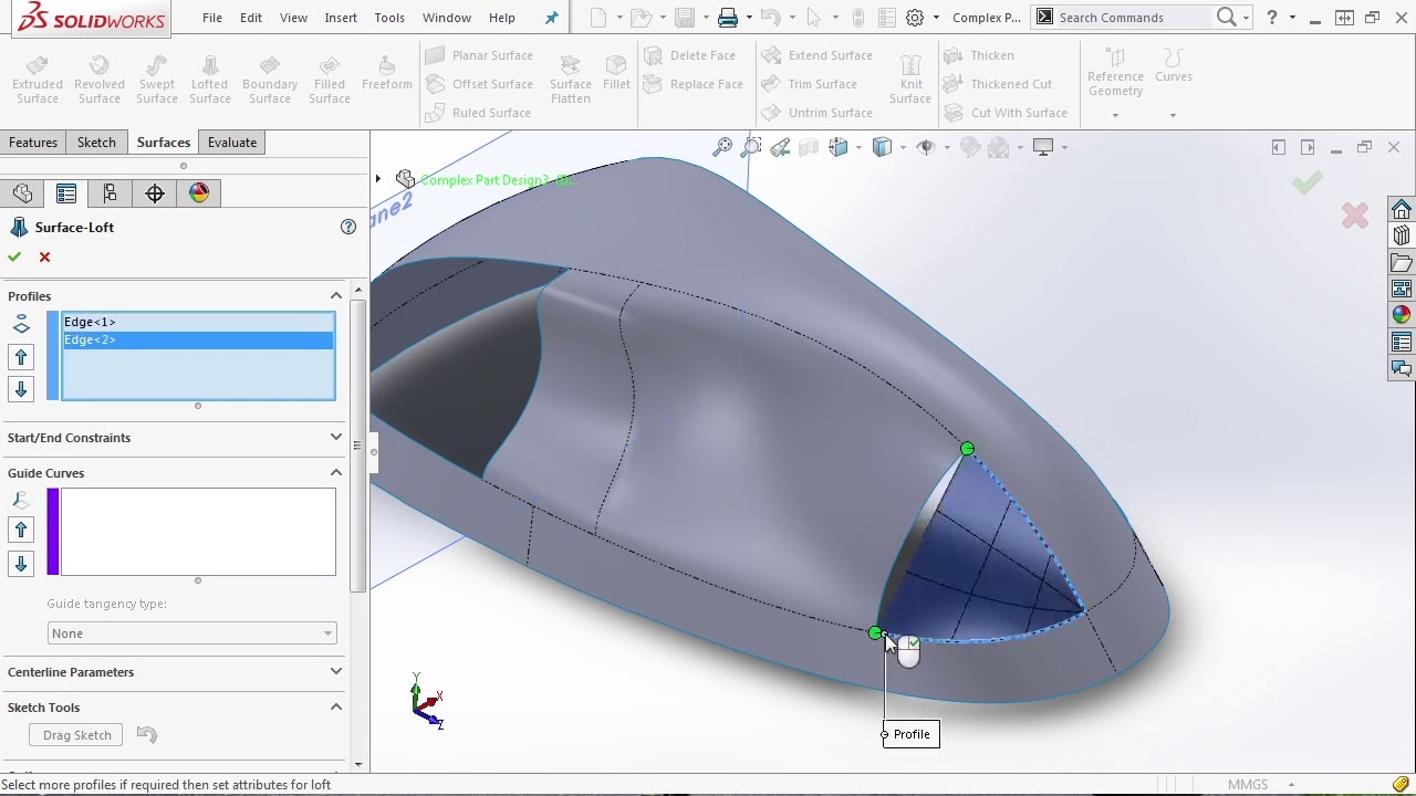 Solidworks Tutorial 46 :Complex Part Design 4 - YouTube