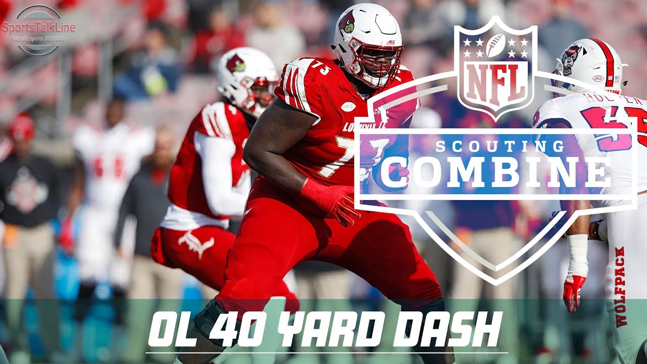 OL 40 Yard Dash NFL Combine 2020 - YouTube