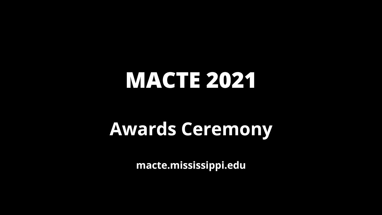 MACTE Awards 2021 - YouTube