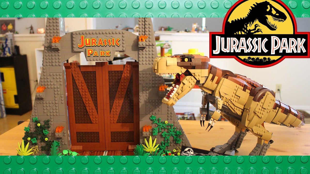 T-Rex Rampage Jurassic Park Gate - YouTube