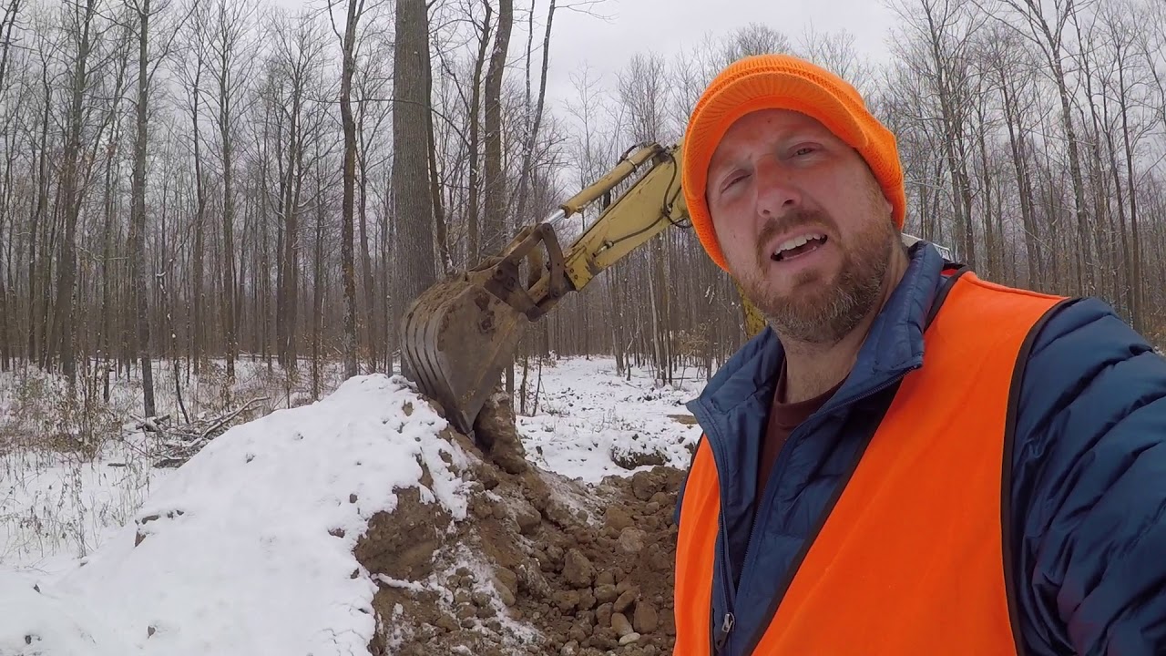 Drifting in a Backhoe - The culvert is laid to rest - YouTube