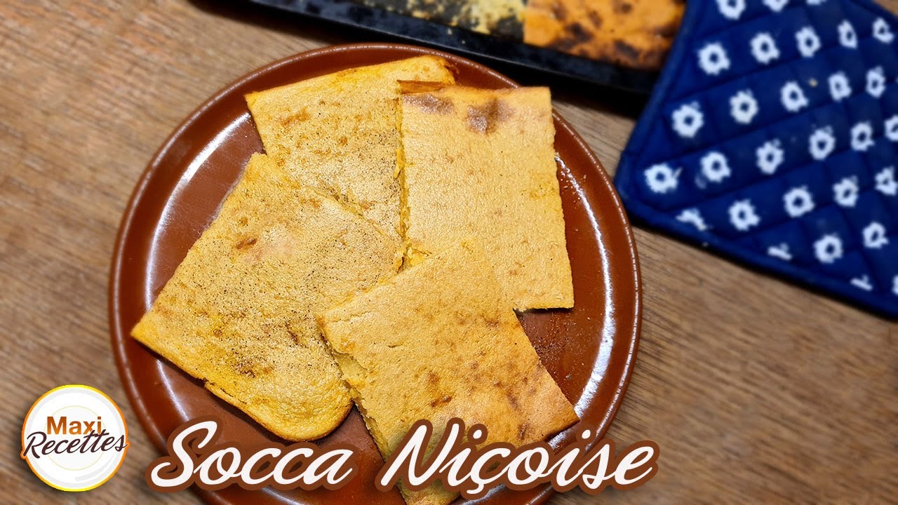 Socca Niçoise Recette Galette de Pois Chiches Facile et Rapide - YouTube
