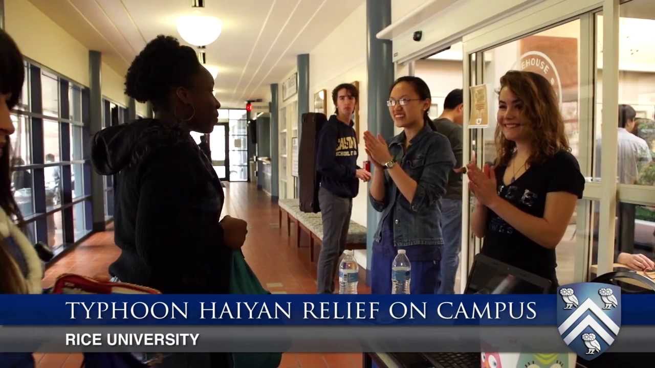 Typhoon Haiyan relief at Rice University - YouTube