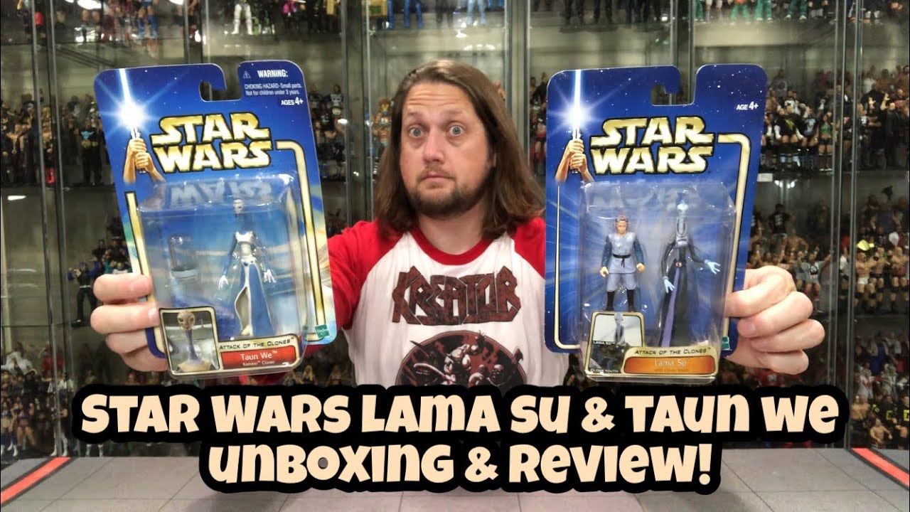 Star Wars Attack of the Clones Lama Su & Taun We Unboxing & Review ...