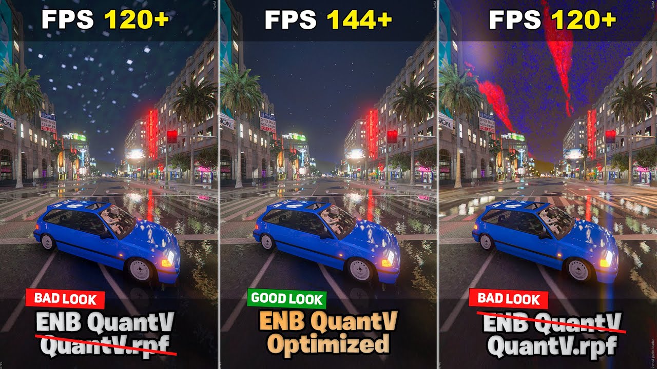 CARA BOOST FPS MOD QUANTV (ENB OPTIMIZED) GTA5 FIVEM (WORK DI SERVER ...