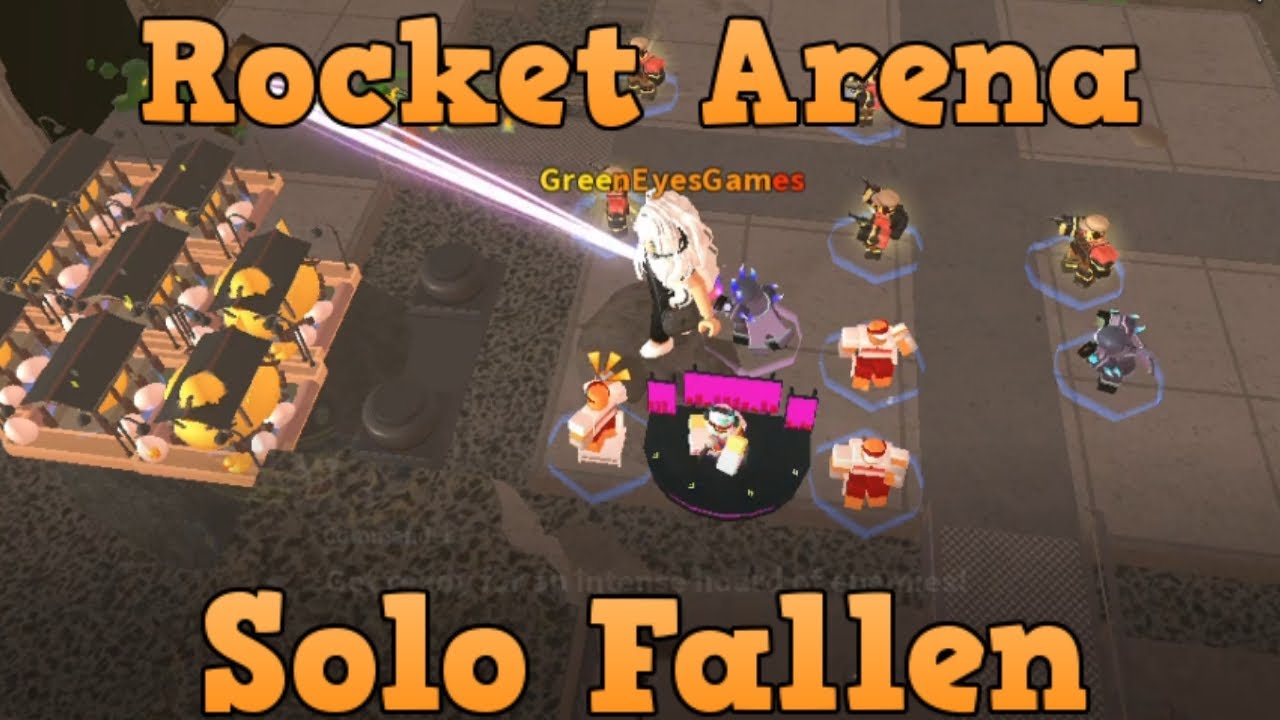 Rocket Arena Triumph Solo Fallen - Tower Defense Simulator - YouTube