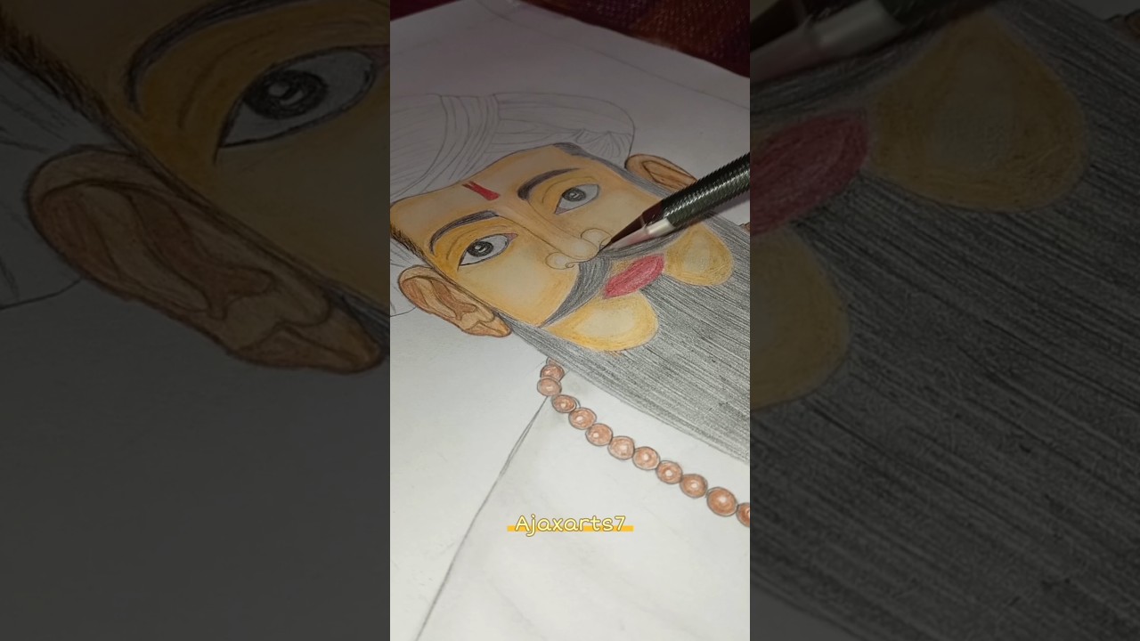 Sevalal maharaj drawing | With Pencil Colours | #shorts - YouTube