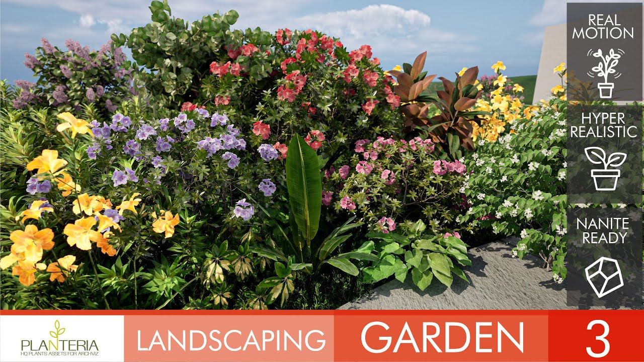 UE5 Landscaping Garden 3 ( Rendered ) - YouTube