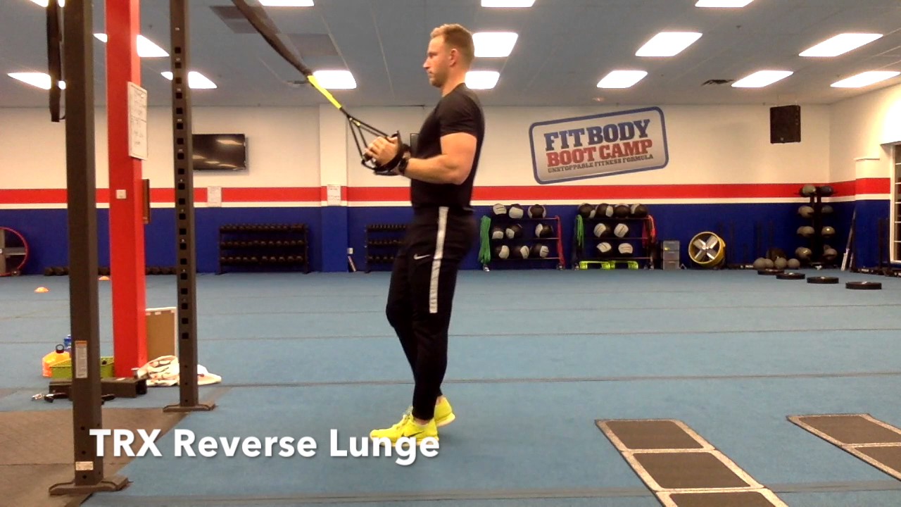 TRX Reverse Lunge - YouTube
