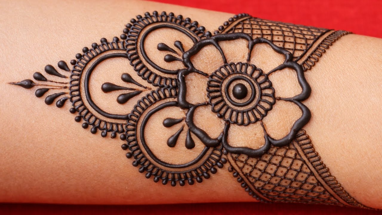 New full hand bridal arabic mehandi design | simple arabic mehndi ...