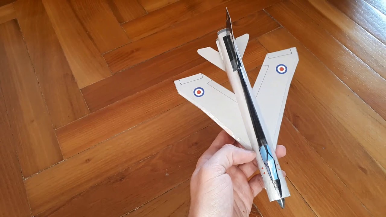 English Electric Lightning paper model introduction - YouTube