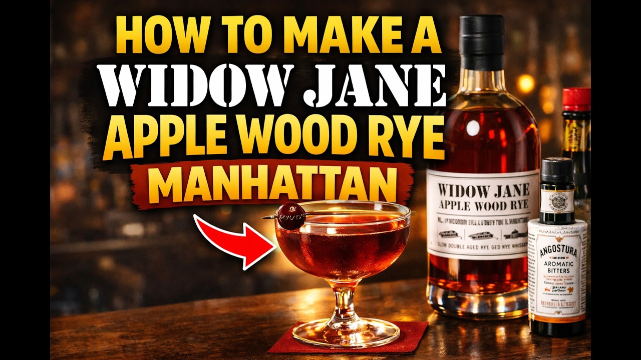 Widow Jane Apple Wood Rye Manhattan - YouTube