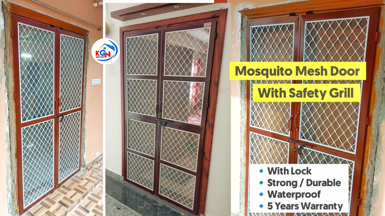 Mosquito Mesh Door With Safety Grill, Strong/Durable 📞 7676696786 KGN ...