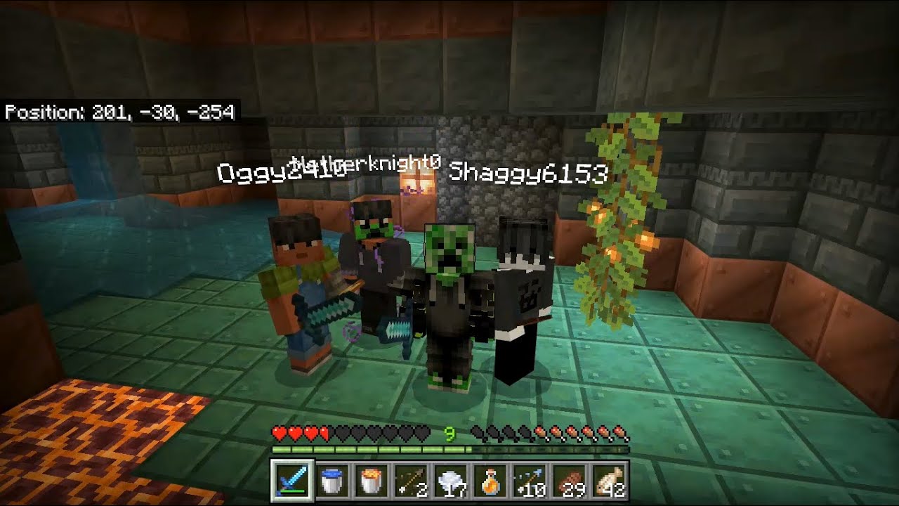 trick with tricky trail in minecraft multiplayer - YouTube