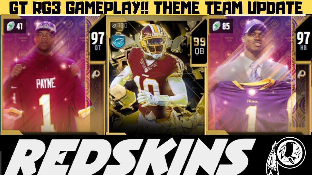 **MADDEN 20** GOLDEN TICKET RG3 GAMEPLAY! REDSKINS THEME TEAM UPDATE ...