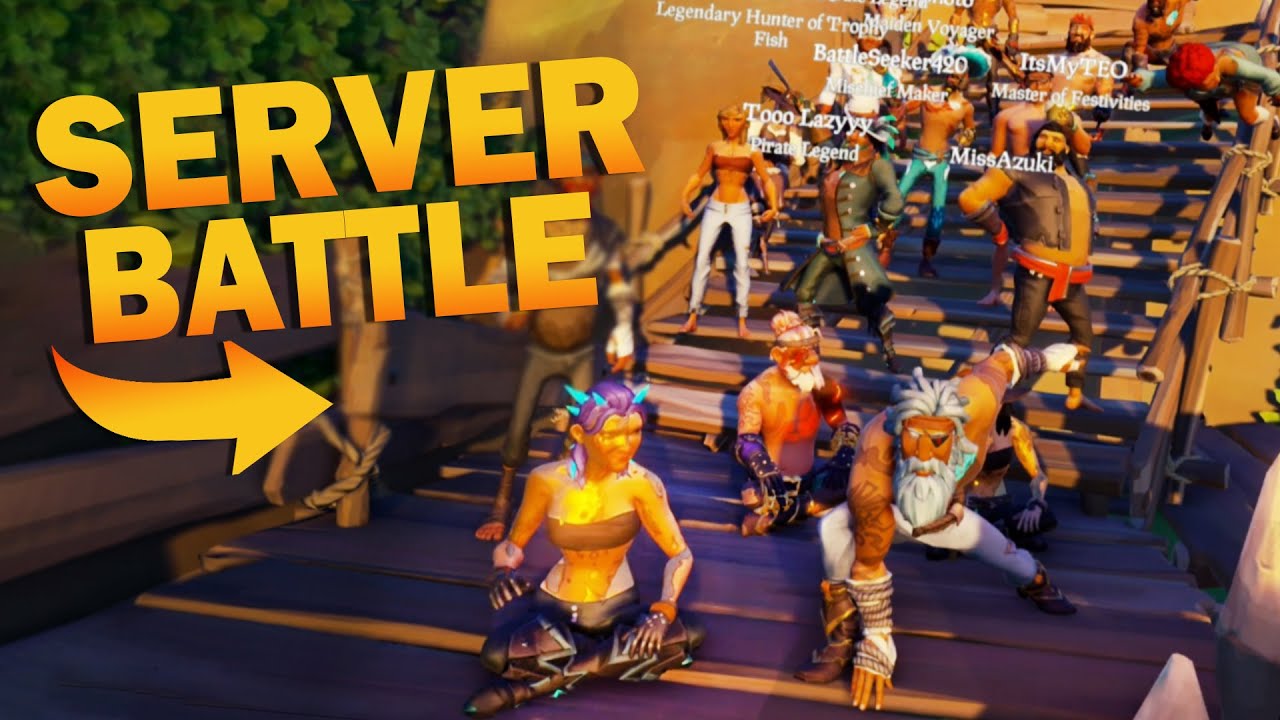 We FOUGHT in a SERVER FILLED with SoT PARTNERS and then did THIS!! (Sea ...