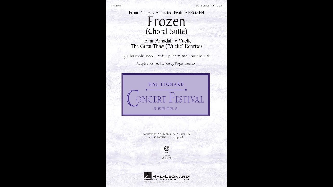 Frozen (Choral Suite) (SATB divisi Choir) - Adapted by Roger Emerson ...