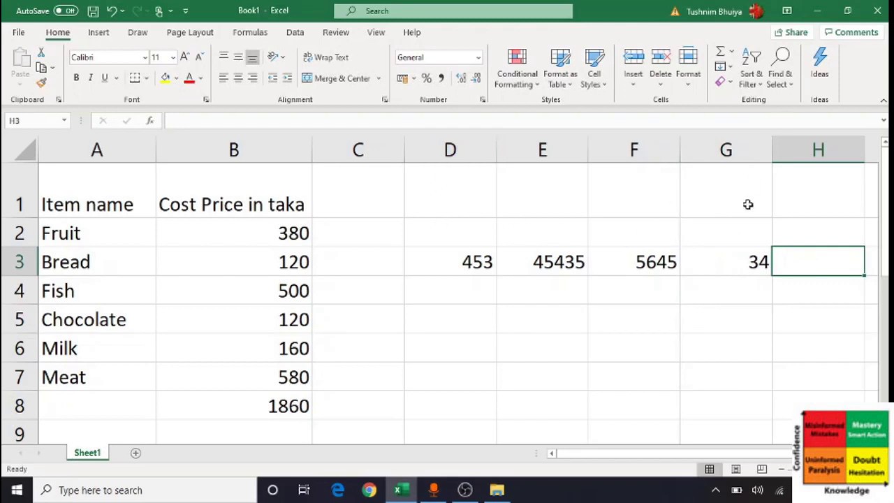 Class 6 ICT (Excel Practical) by TS sir - YouTube