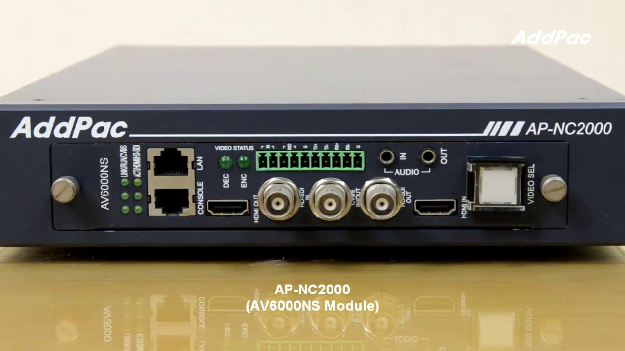 AV6000NS Full HD Video Codec Module_Web Manager Control Demo (풀HD 비디오 코덱_웹매니저 데모) | AddPac - YouTube