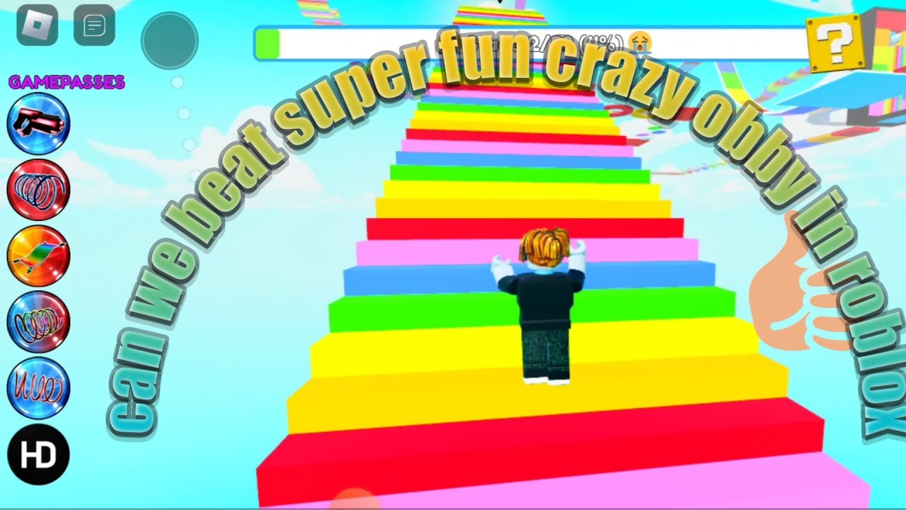 can we beat super fun crazy obby in roblox - YouTube