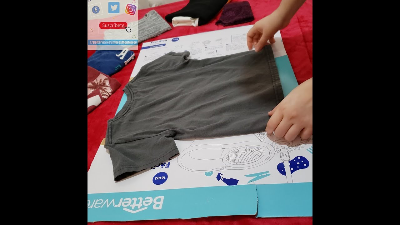 Tabla para Doblar Ropa ( Reciclando caja Betterware) - YouTube