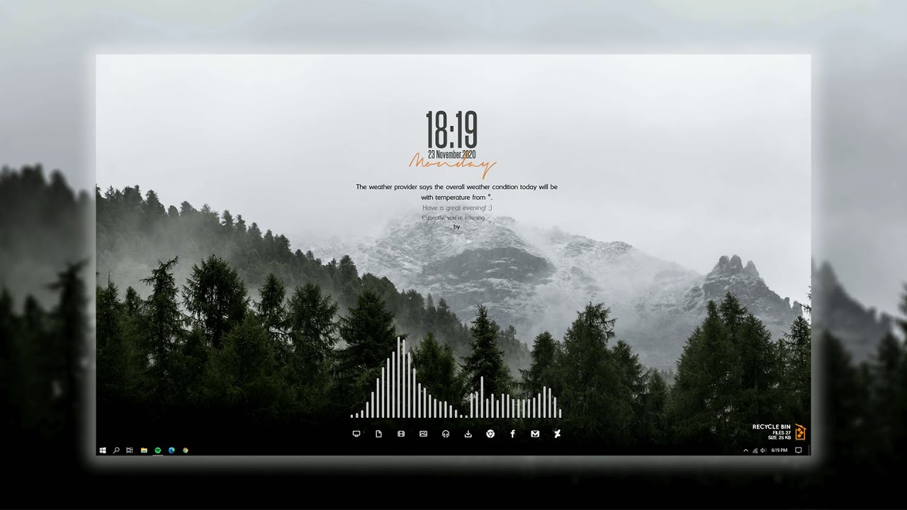 Make Windows Look Better | Easy Desktop Customization | Rainmeter | Windows 10 - YouTube