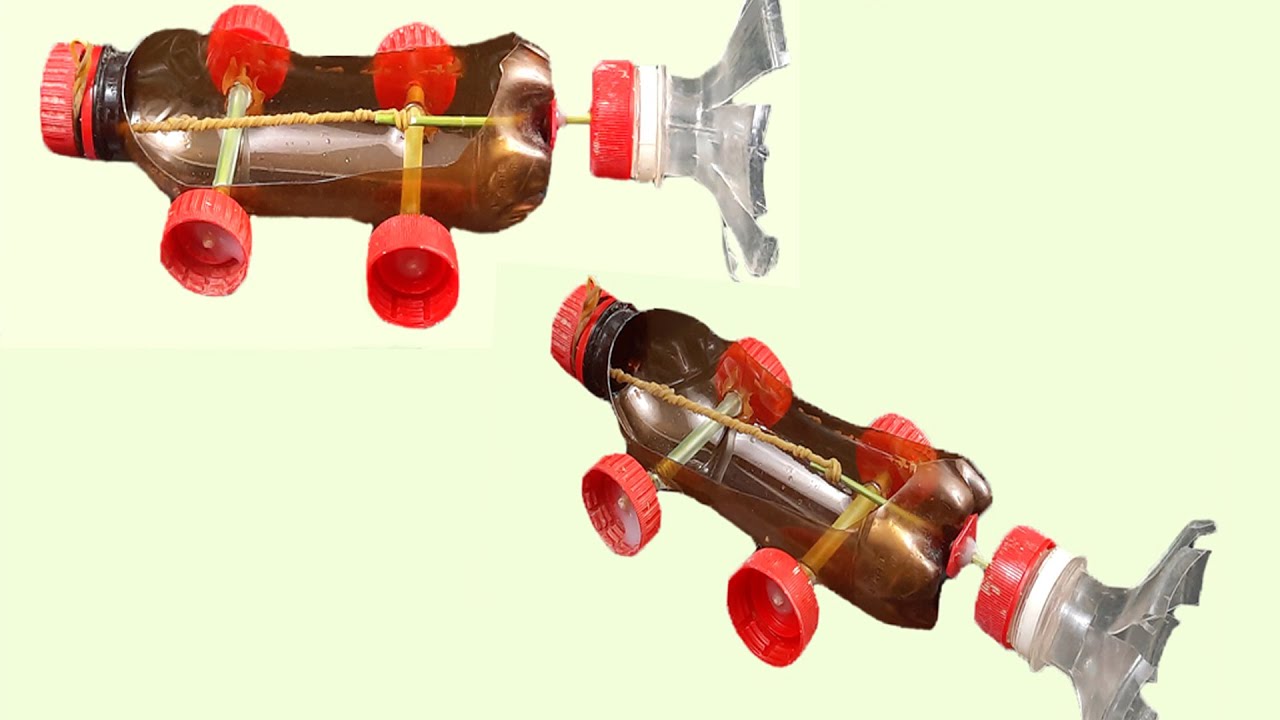 How to make Propeller cars from plastic bottles Super EASY and FUN ...