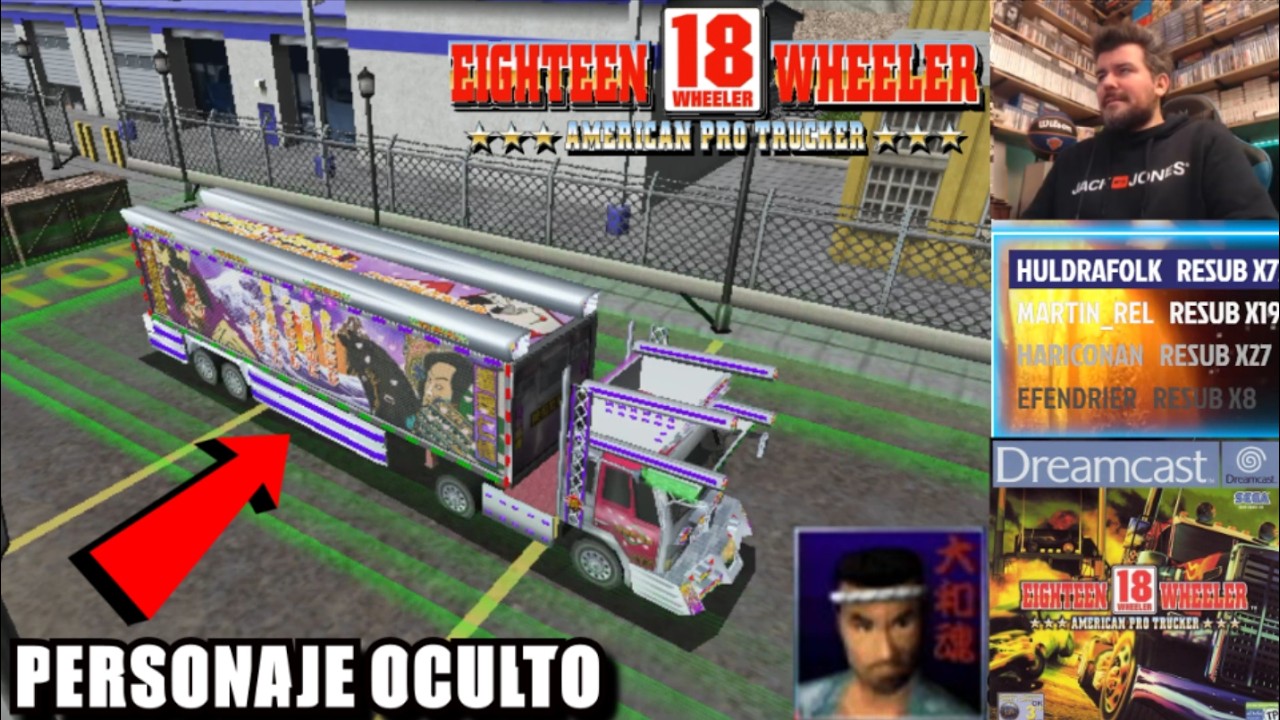 EL PERSONAJE SECRETO "NIPPON MARU" hace magia en 18 WHEELER (Dreamcast ...