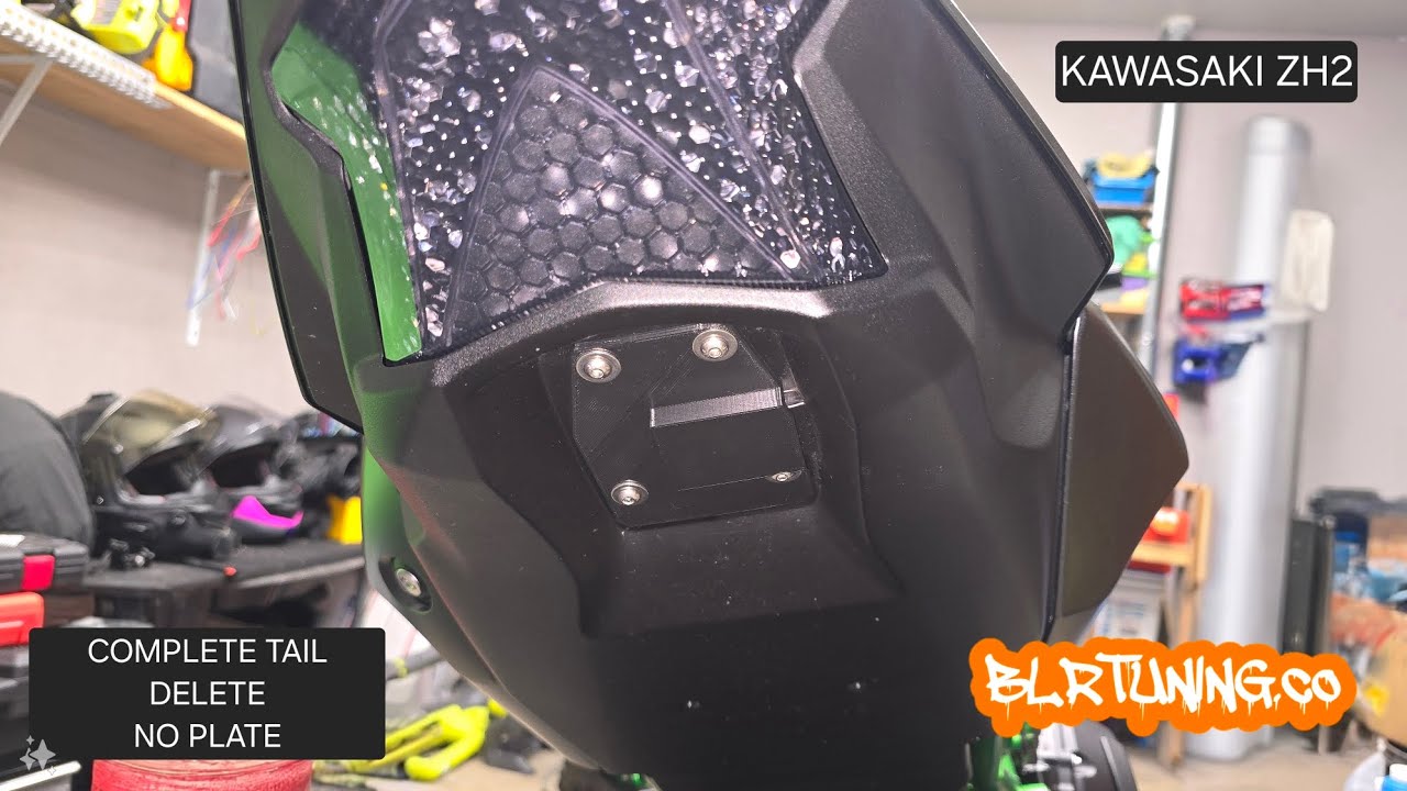 KAWASAKI ZH2 TAIL TIDY BY BLR TUNING - YouTube