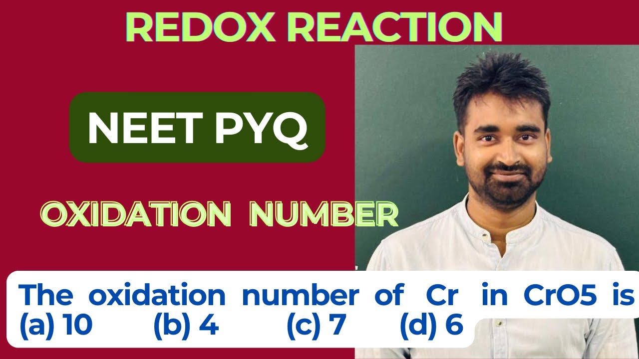 The oxidation number of Cr in CrO5 #chemwarriors #redoxreaction # ...