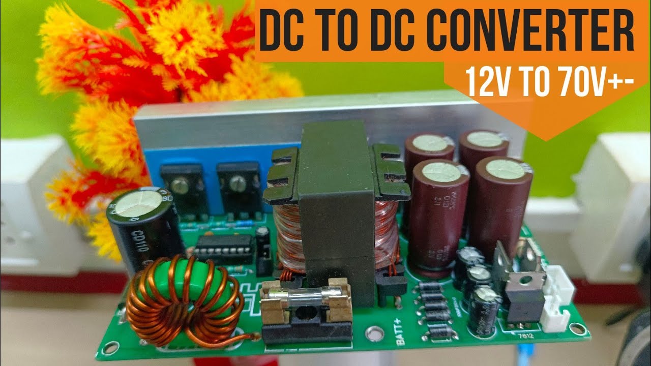 DC to DC Converter 12v to 70v+.0.70v-# circuit explained - YouTube