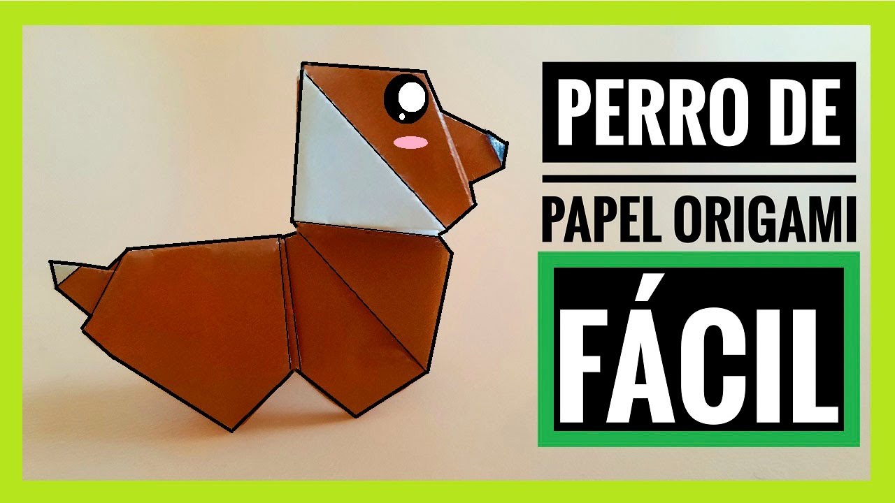 👉🏽Cómo hacer PERRITOS de Origami FÁCIL | Perros de papel Papiroflexia ...