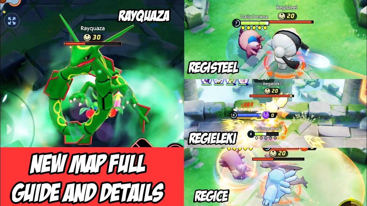 THEIA SKY RUINS MAP GUIDE | POKEMON UNITE NEW MAP FULL DETAILS - YouTube