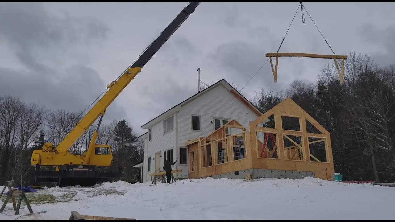 TimberHomes Timber Frame Raising - YouTube