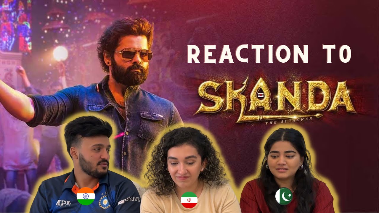 SKANDA TRAILER REACTION | Ram Pothineni | Sree Leela | Thaman S | - YouTube