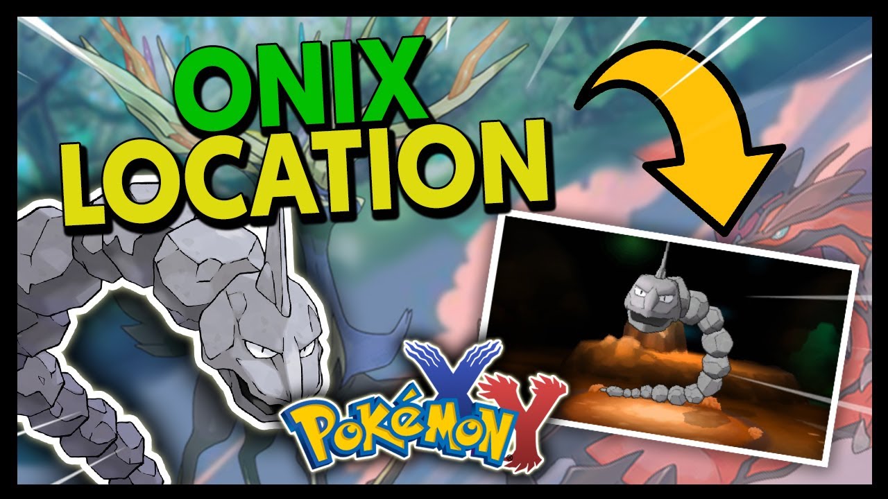 WHERE TO FIND ONIX ON POKEMON X AND Y - YouTube