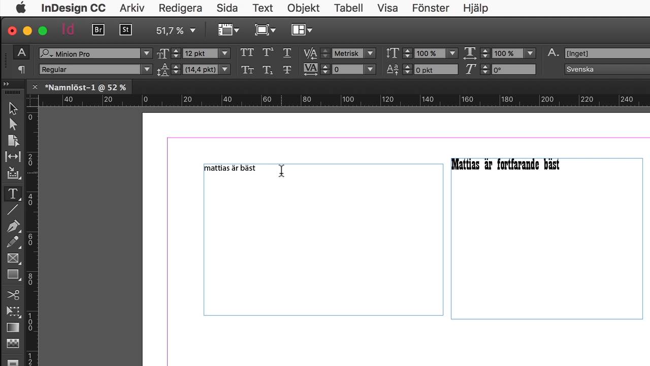 InDesign: Teckensnitt i nya ramar - YouTube