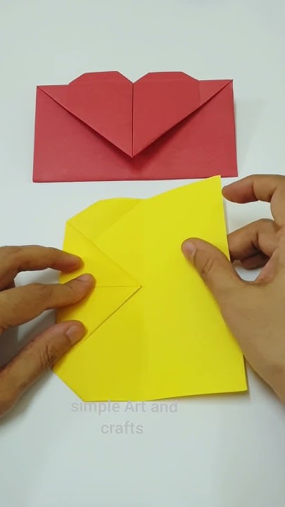 Heart Paper Envelope, Origami Envelope, #shorts - YouTube
