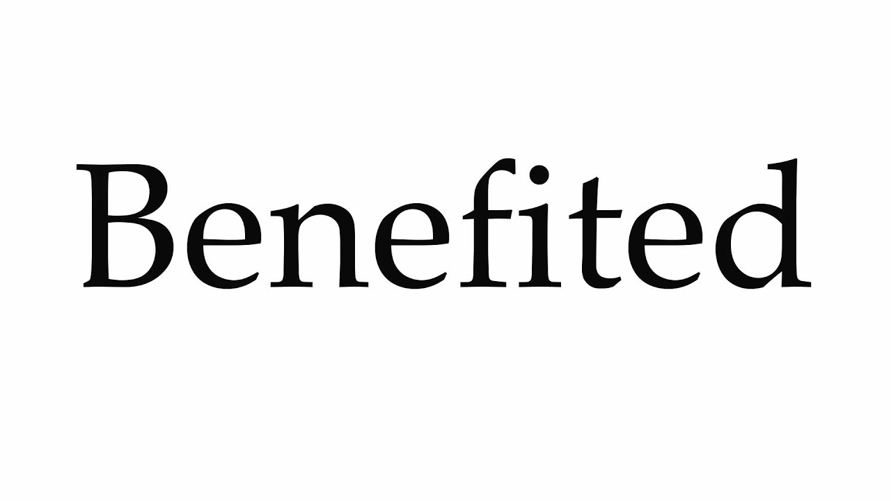 How to Pronounce Benefited - YouTube