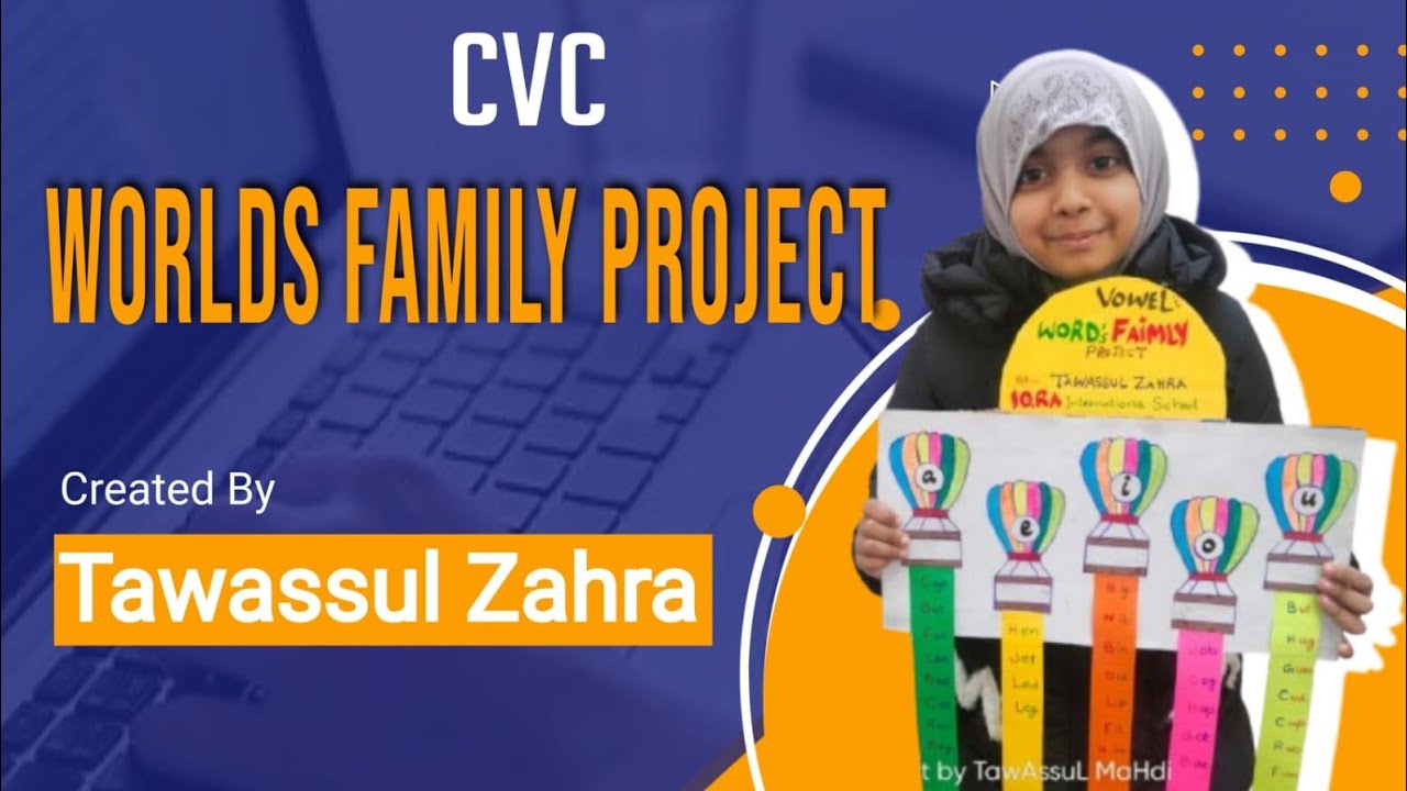CVC words family project creative activity for kids||Rhyming words ...