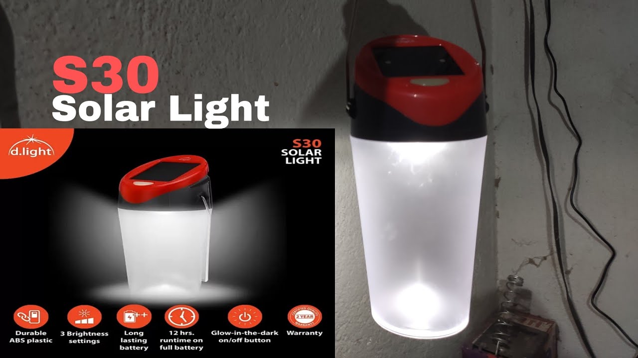 D light Solar S30 Solar Powered Light |Unboxing - YouTube